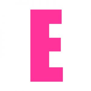 Pink Wheelie Bin Letter E - Bespoke Wheelie Bin Numbers and decals ...