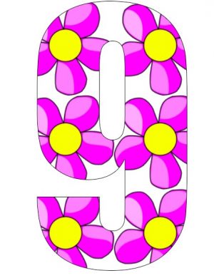 Pink Flower Numbers Archives - Bespoke Wheelie Bin Numbers and decals ...